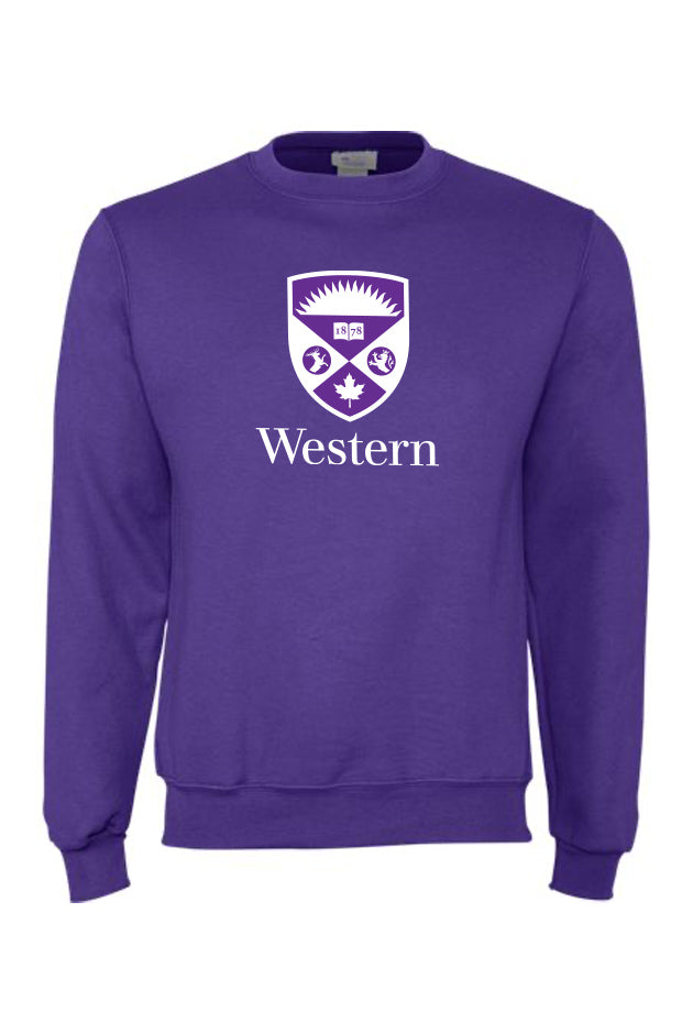 Western Shield Logo Fleece Crewneck - Full Front – Source Teamworks